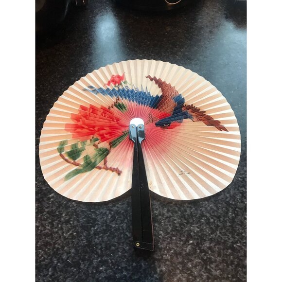 Hand Fan Flowers & Bird Paper | Accessories | Vintage Hand Fan Flowers ...